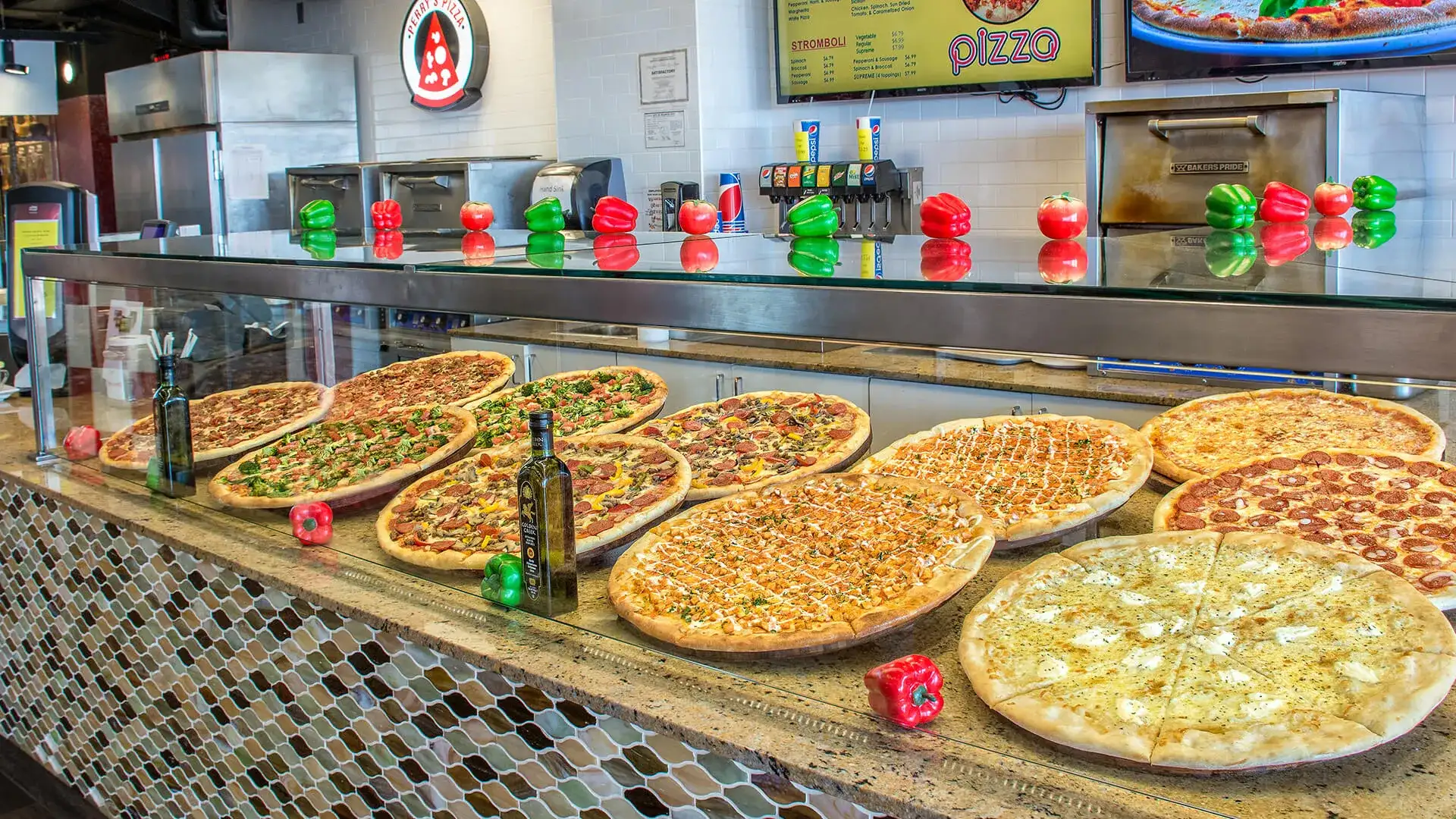 Boardwalk Pizza in Atlantic City at Tropicana - Perry’s Pizza Slices